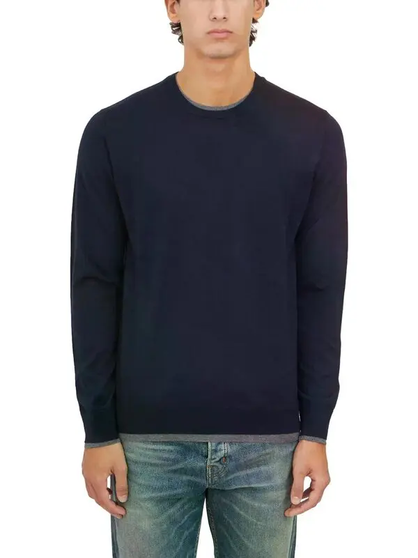 PAOLO PECORA Crew-neck Sweater - Blue