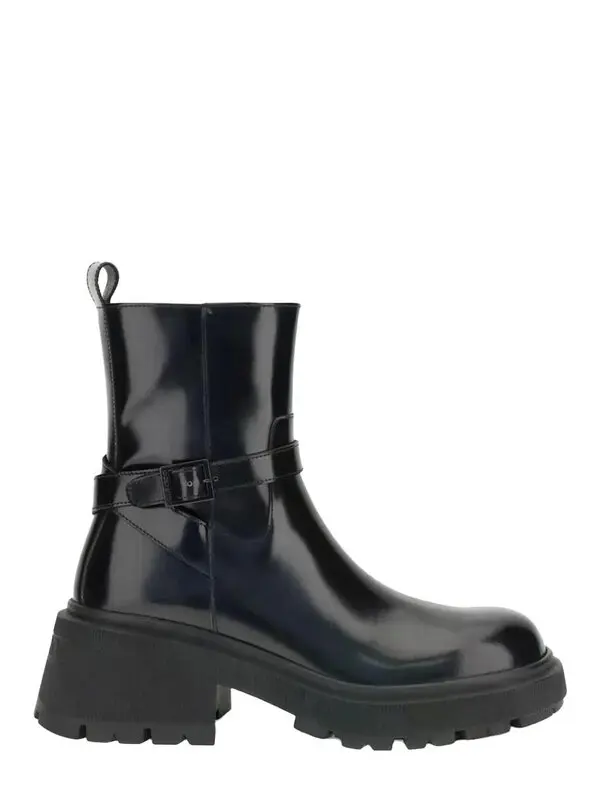 JIMMY CHOO Patent-leather Ankle Boots - Black