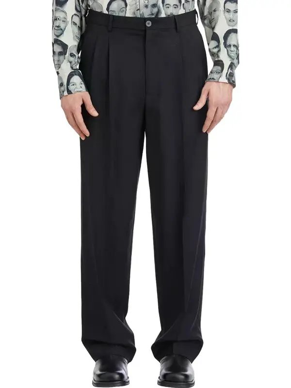 MAGLIANO Double-pleat Trousers - Black