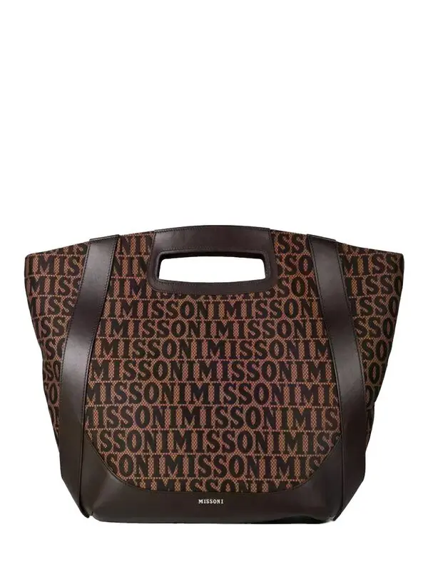 Missoni Logo-pattern Tote Bag - Brown