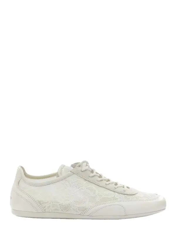 JIMMY CHOO Sunny F Lace Sneakers - White
