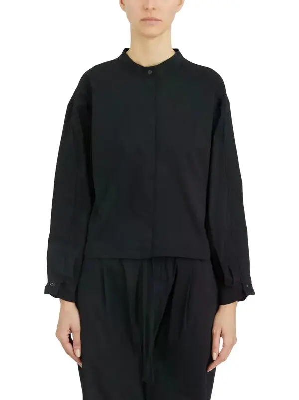 THOM KROM Crew-neck Blouse - Black