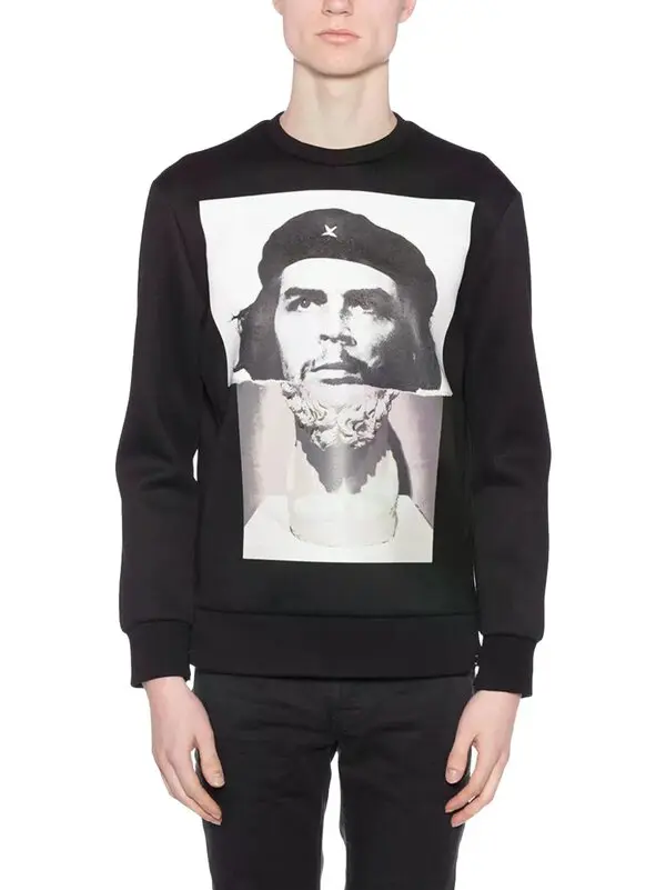 Neil Barrett Long-sleeve Printed Sweatshirt - Black