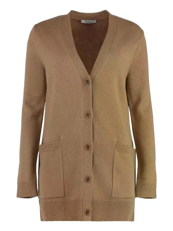 Max Mara Pocket Button Cardigan - Neutrals