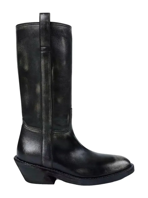 ANN DEMEULEMEESTER Laxit Pull-on Boots - Black