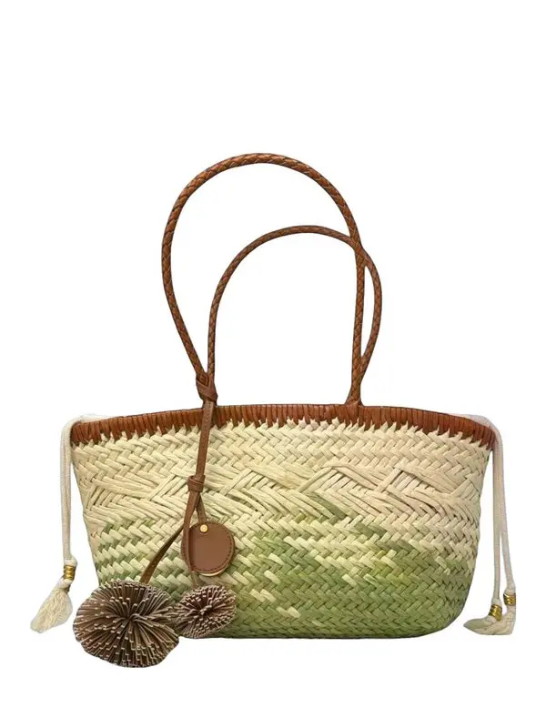 GIANNI CHIARINI Paloma Woven Braided-handle Shoulder Bag - Neutrals