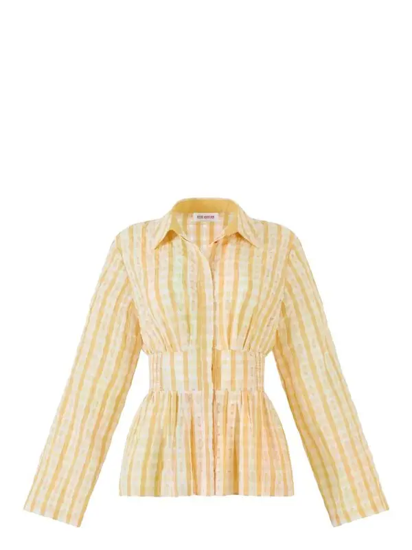 Rosie Assoulin Checked Shirt - Yellow