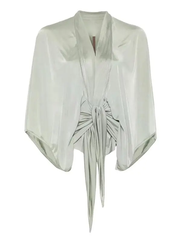 Rick Owens Draped Sleeveless Blouse - Green