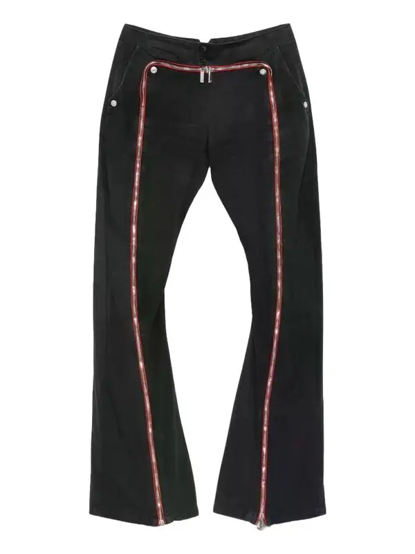 John Galliano Zip Detail Trousers - Black