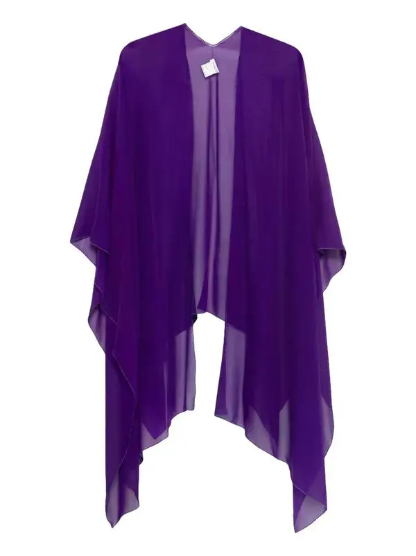 STEPHAN JANSON Draped Open-front Coat - Purple