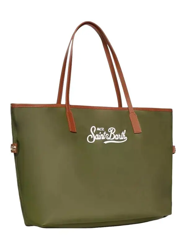 MC2 SAINT BARTH City Logo-detail Tote - Green