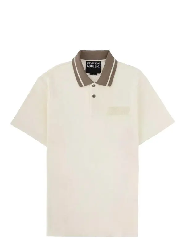 Versace Button-up Polo Shirt - Neutrals