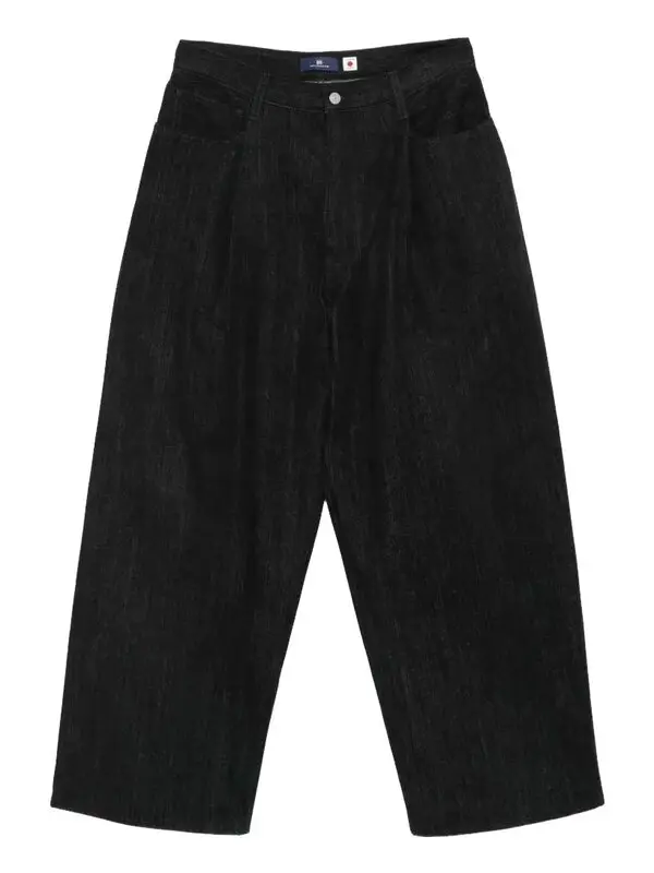 LEVI'S Pleated Wide Leg Jeans - Black