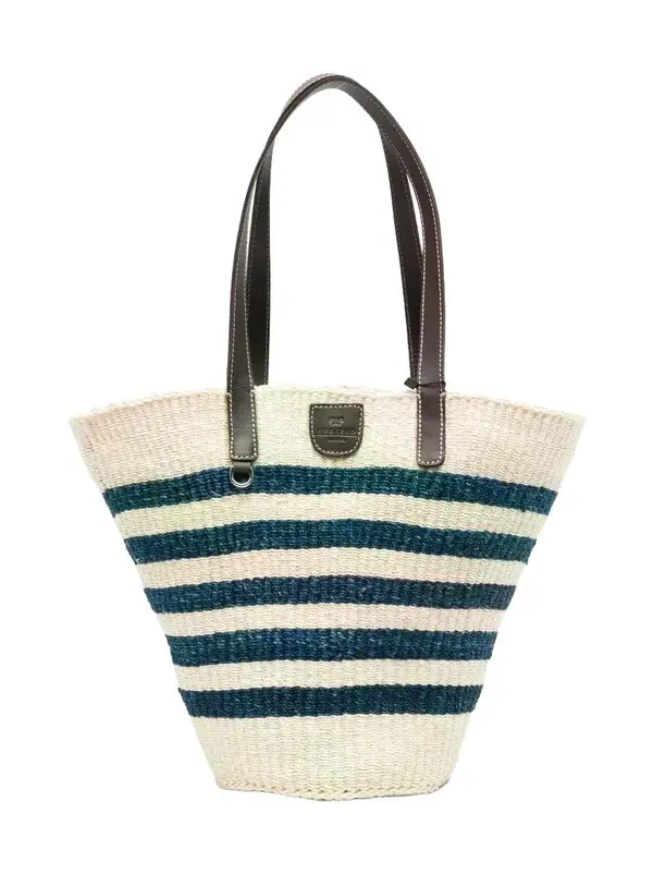 Max Mara Striped Tote Bag - Neutrals