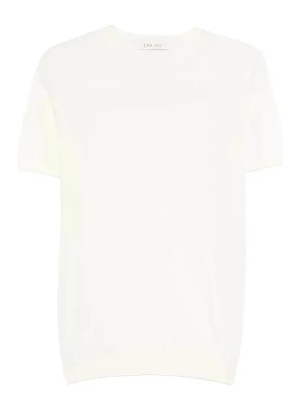 L.B.M. 1911 Short-sleeve Knitted T-shirt - Neutrals