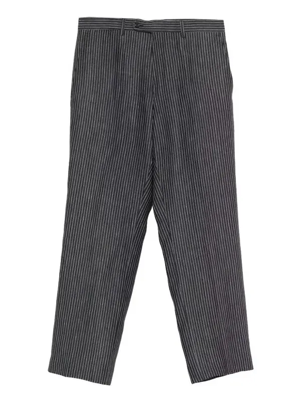 Alexander McQueen Pinstriped Trousers - Blue