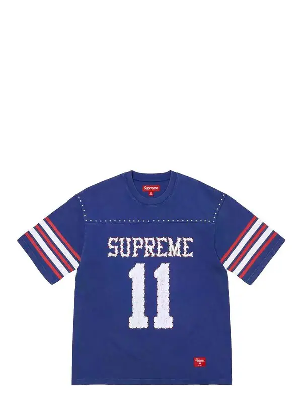 Supreme Studded Football T-shirt - Blue