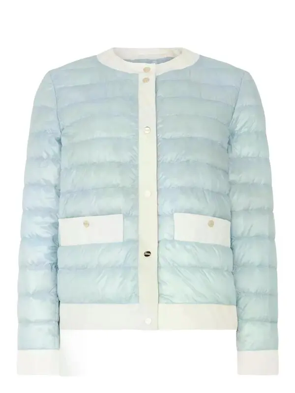 Herno Quilted Buttoned Jacket - Blue