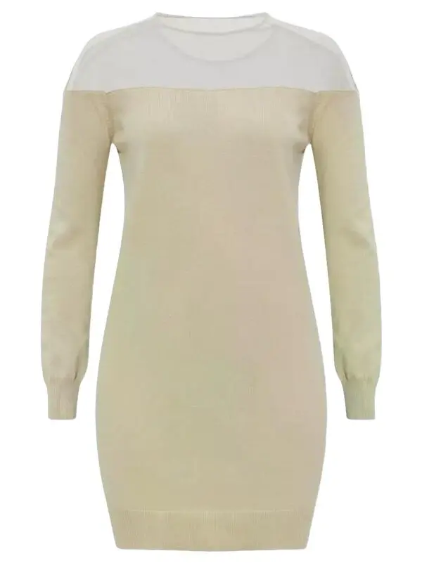 MAISON MARGIELA Long-sleeved Knitted Dress - Neutrals