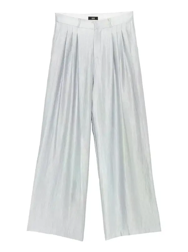 ELEH Pleated Palazzo Pants - Grey
