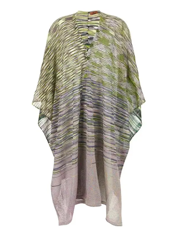 Missoni Striped Knitwear Cape - Green
