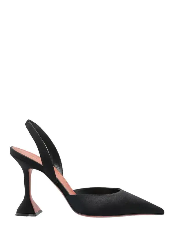 Amina Muaddi Holli Slingback Pumps - Black