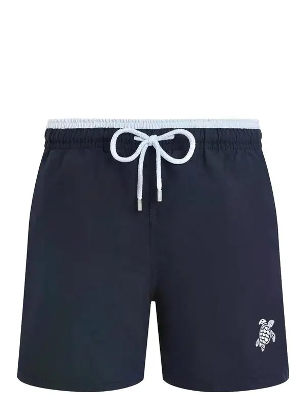 Vilebrequin Turtle Motif Sea Swim Trunks - Blue