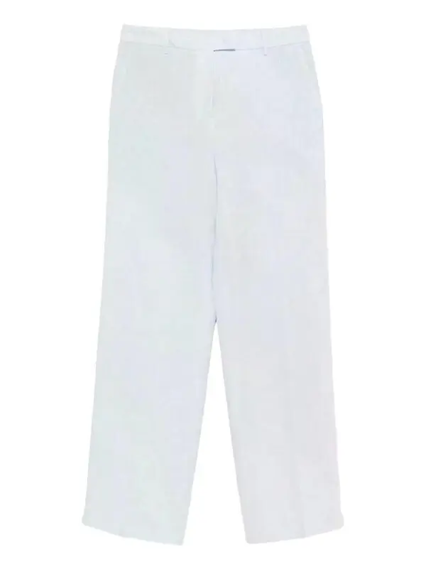 MANUEL RITZ Flat-front Trousers - Blue