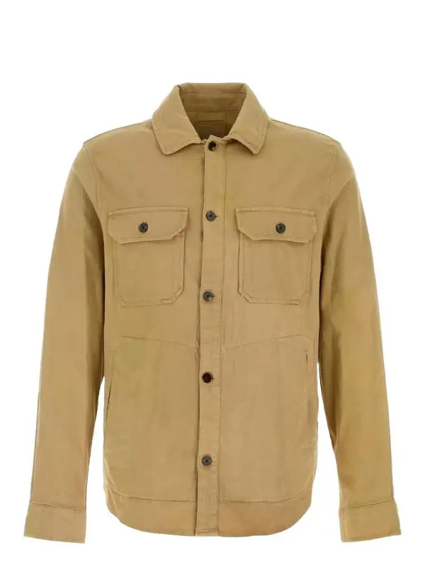 Woolrich Long Sleeve Overshirt - Neutrals
