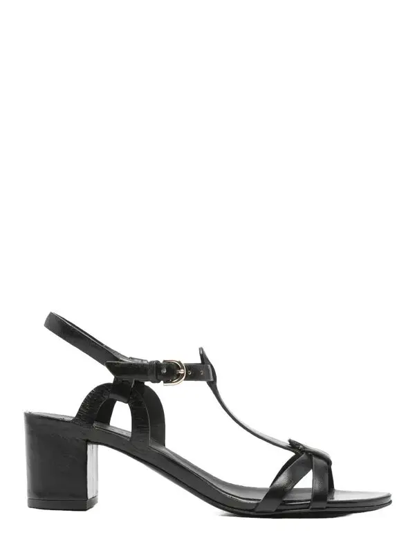 DEL CARLO T-bar Sandals - Black
