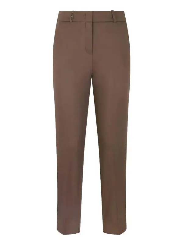 Peserico Concealed-closure Trousers - Brown