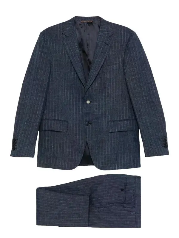 Canali Pinstripe Two-piece Suit - Blue