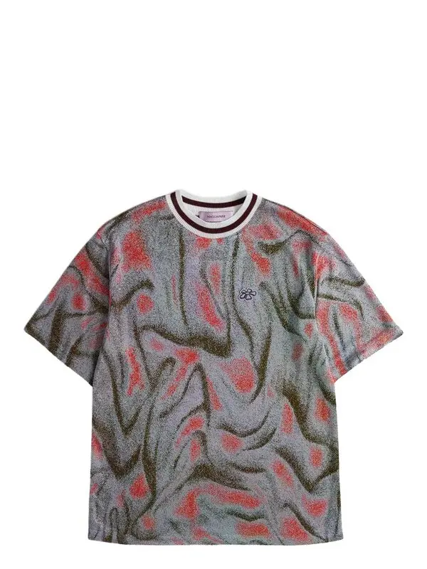MARGHERITA MACCAPANI Jacquard Embroidered T-shirt - Grey
