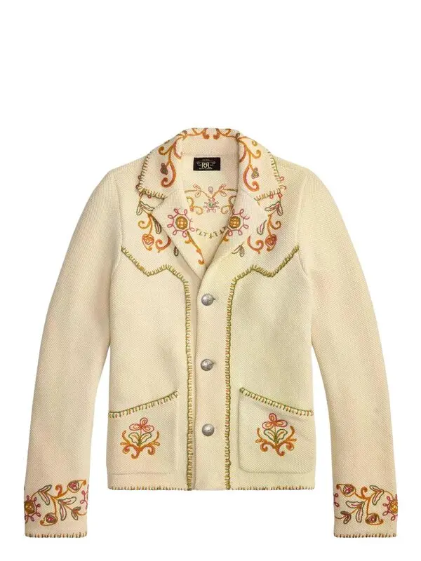 Ralph Lauren Floral Embroidery Jacket - Neutrals