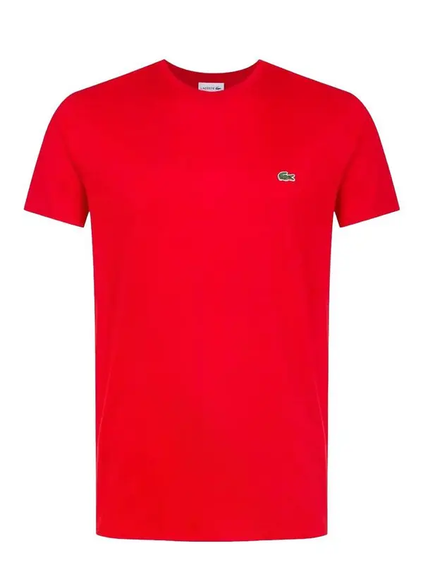 Lacoste Regular-fit Cotton-jersey T-shirt - Red