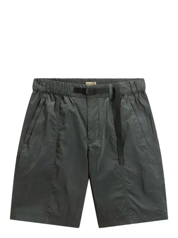 Woolrich Elasticated Belted Bermuda Shorts - Green