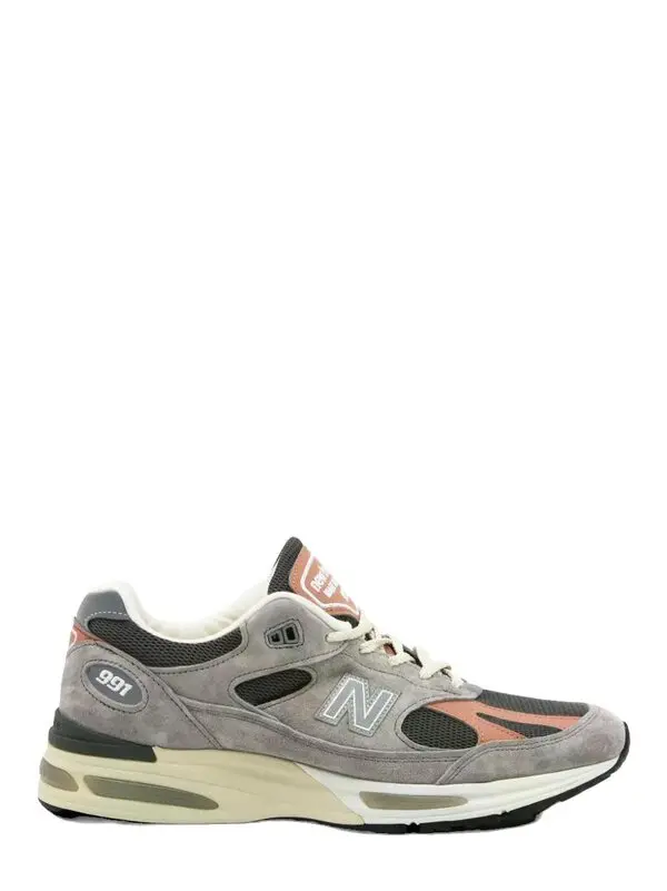 NEW BALANCE 991v2 Logo Sneakers - Grey