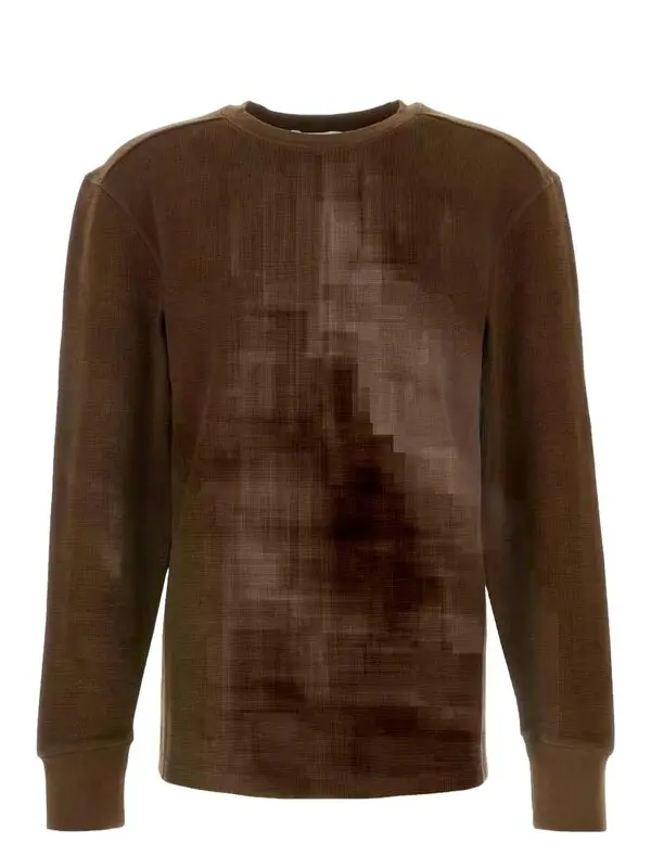 ENTIRE STUDIOS Cotton Crew Neck Sweater - Brown