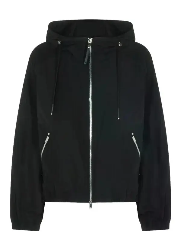 Moose Knuckles Hooded Zip Jacket - Black