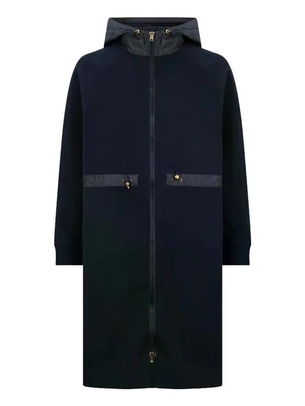 Herno Zip-up Coat With Hood - Blue