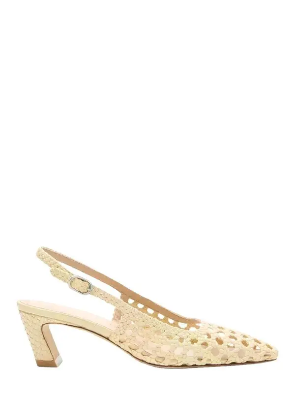 STUART WEITZMAN Stassi Interwoven Slingback Pumps - Neutrals