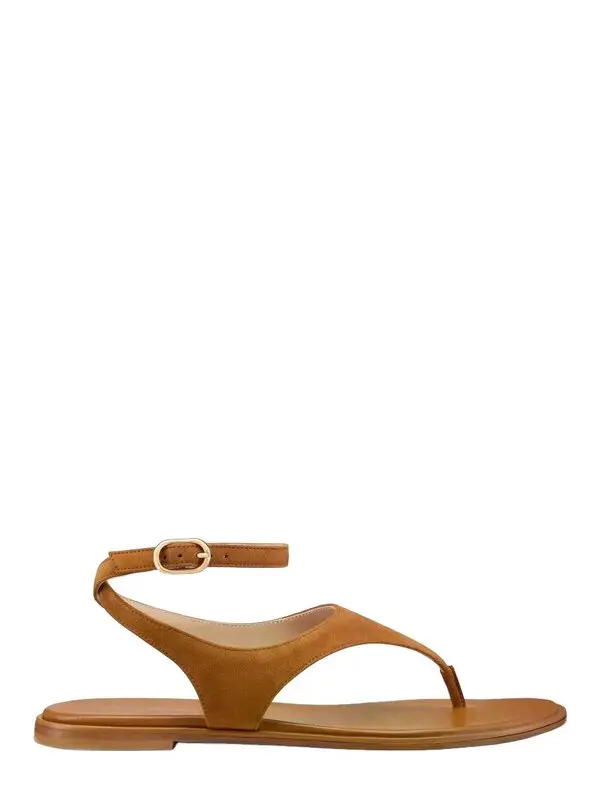 STUART WEITZMAN Marley Suede Sandals - Brown