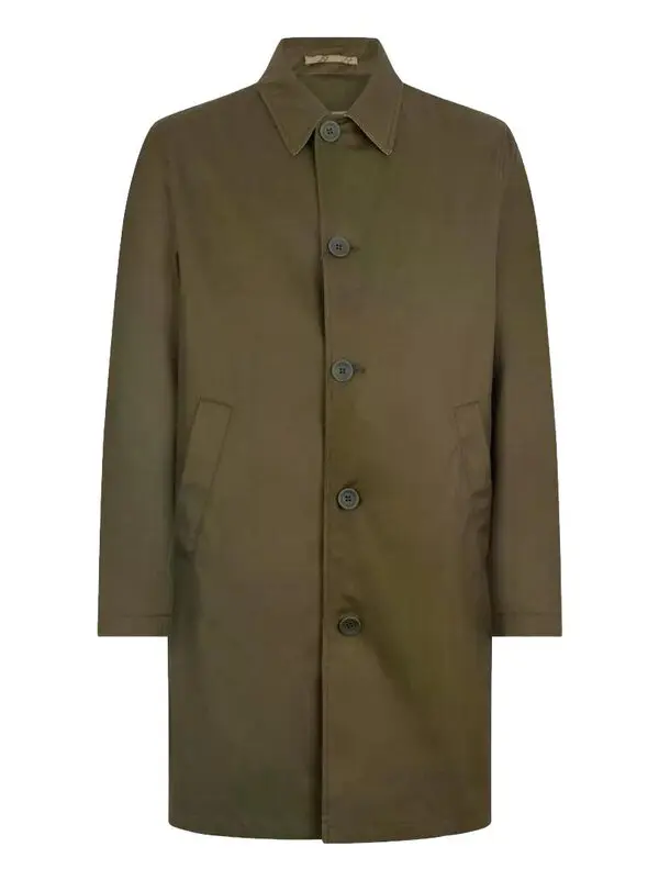Herno Button-fastening Coat - Green