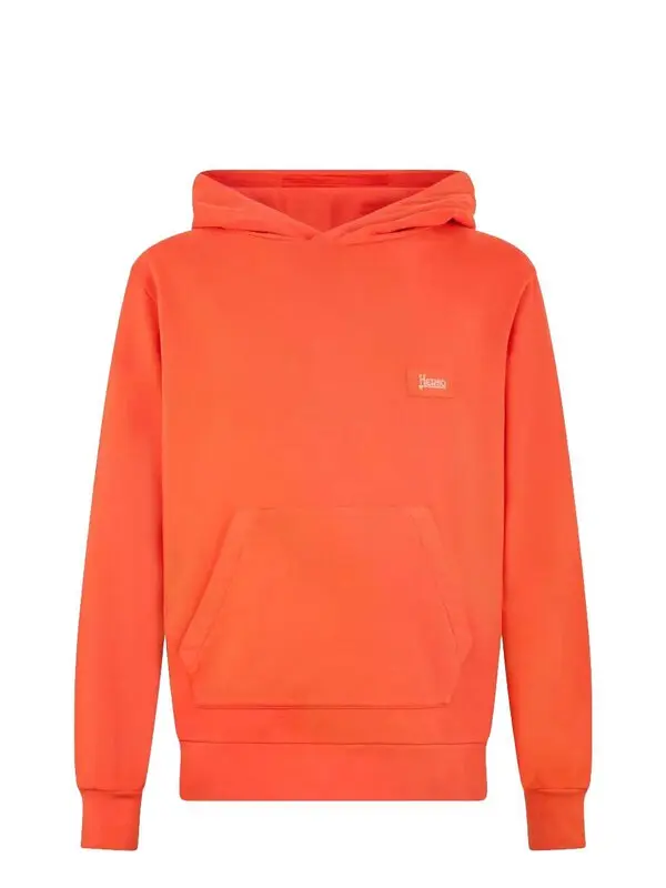 Herno Logo-patch Hoodie - Orange