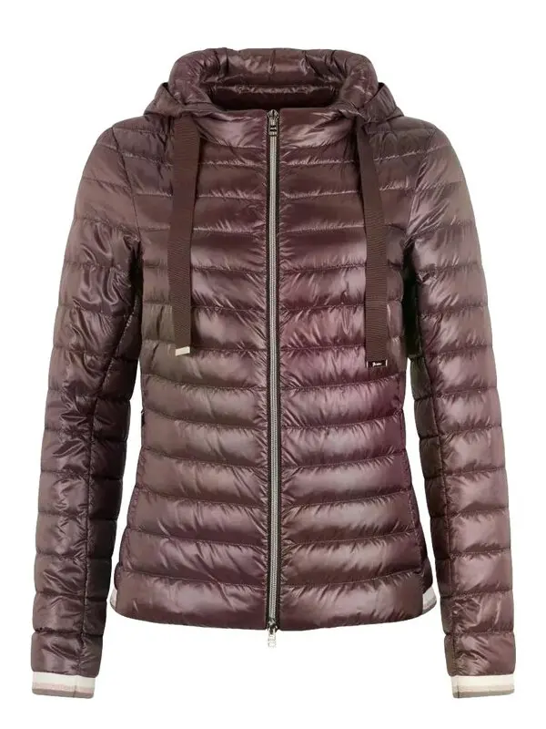 Herno Quilted Hooded Jacket - Brown
