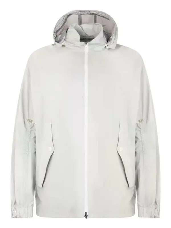 Herno Zip-up Jacket With Detachable Hood - Grey