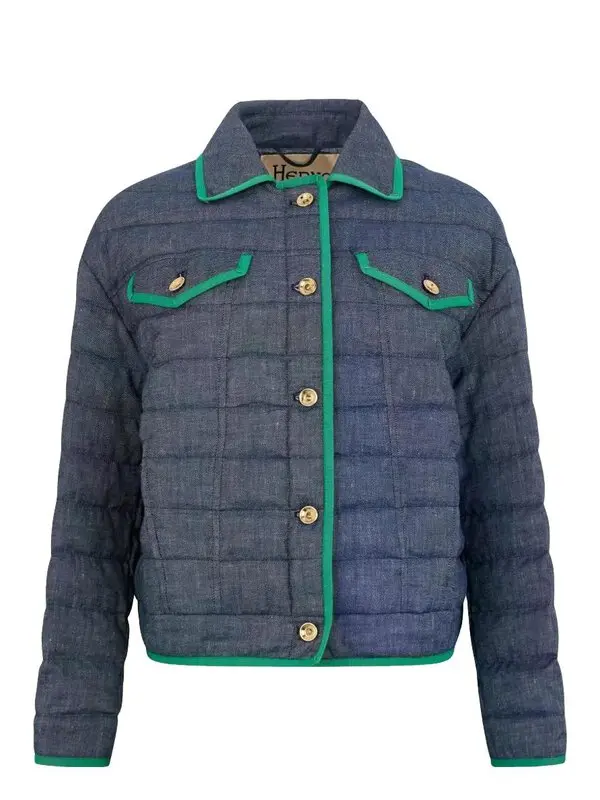 Herno Padded Jacket With Flap-pockets - Blue