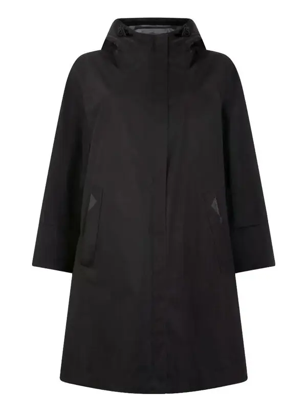 Herno High-collar Hooded Coat - Black