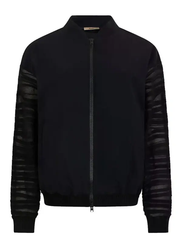 Herno Zip-up Bomber Jacket - Black