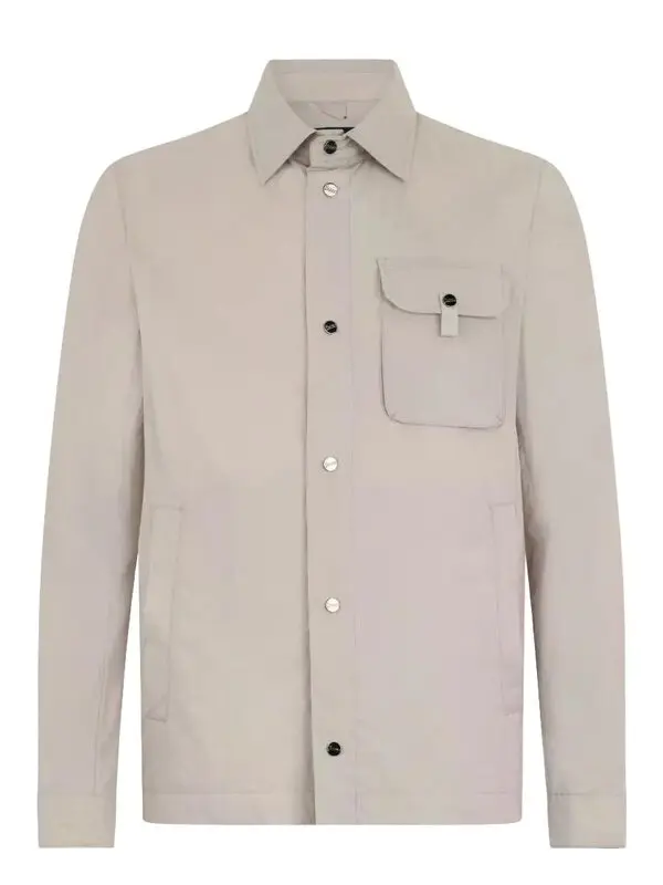 Herno Button-front Shirt Jacket - Neutrals